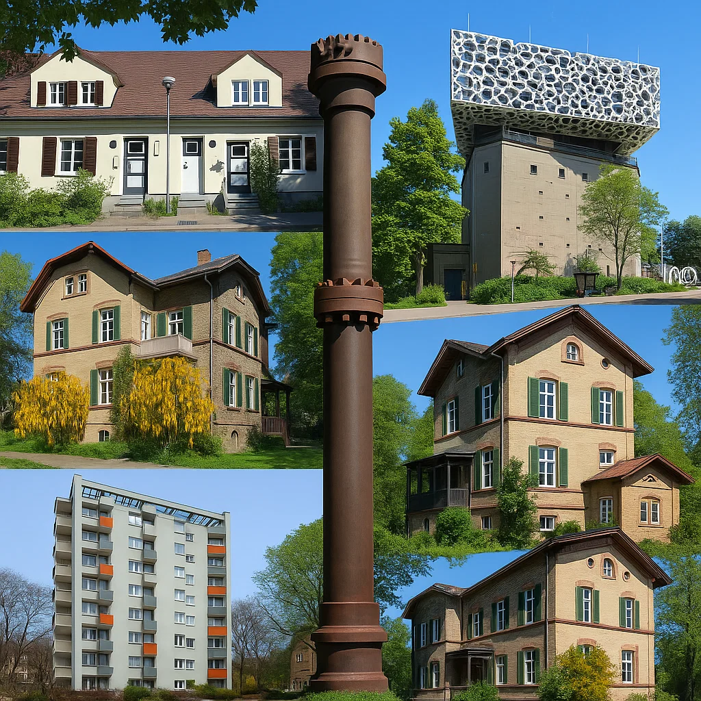 Ludwigshafen-Friesenheim: "Ashanti-Dorf" , BASF-Architektur & Mittasch ...